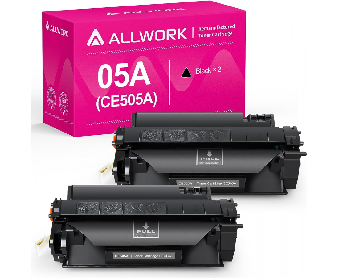 HP 05A CE505A Compatible Toner Cartridges 2 Pack